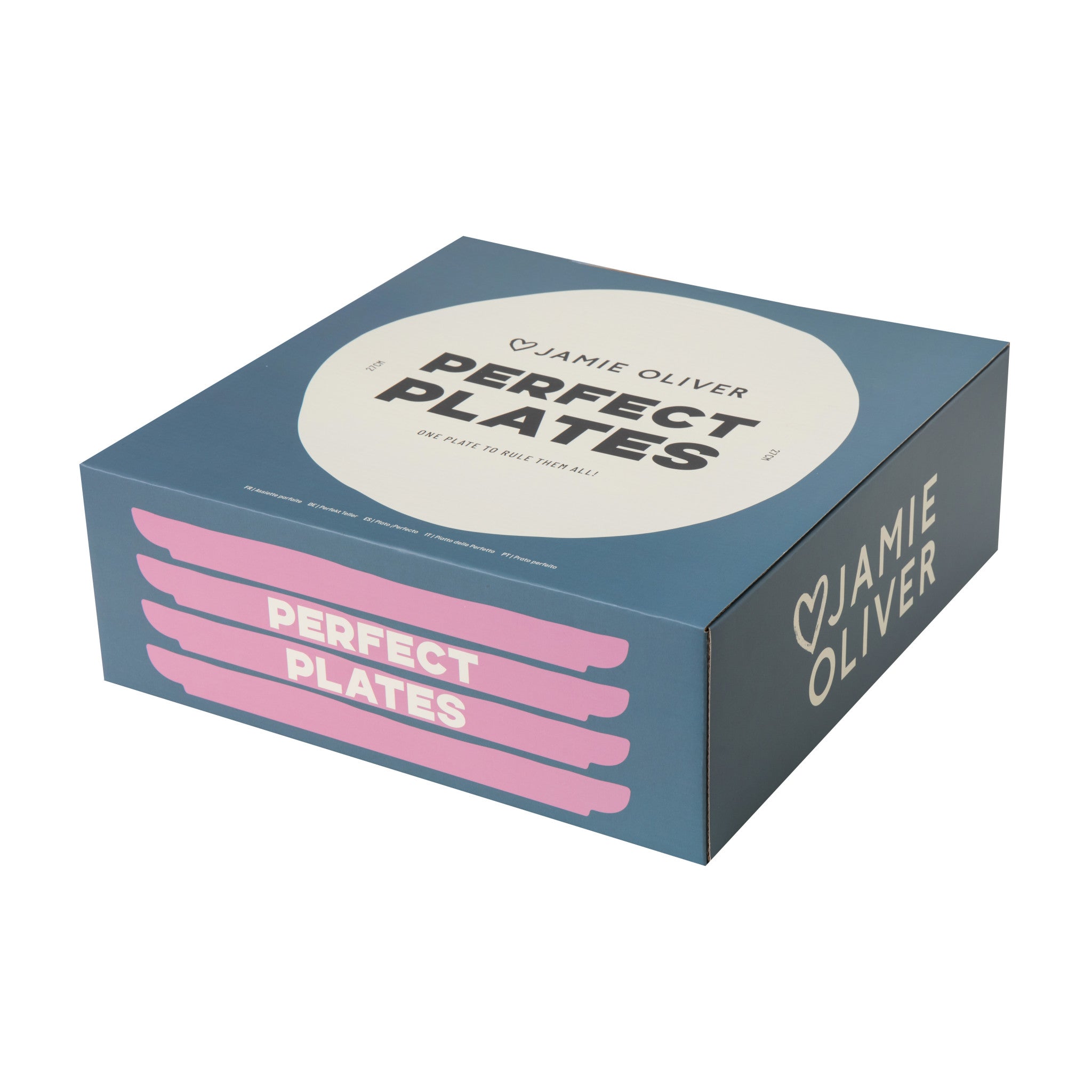 Jamie Oliver Big Love Perfect Plates, Stoneware, Set of 4, Pink, 27cm ...