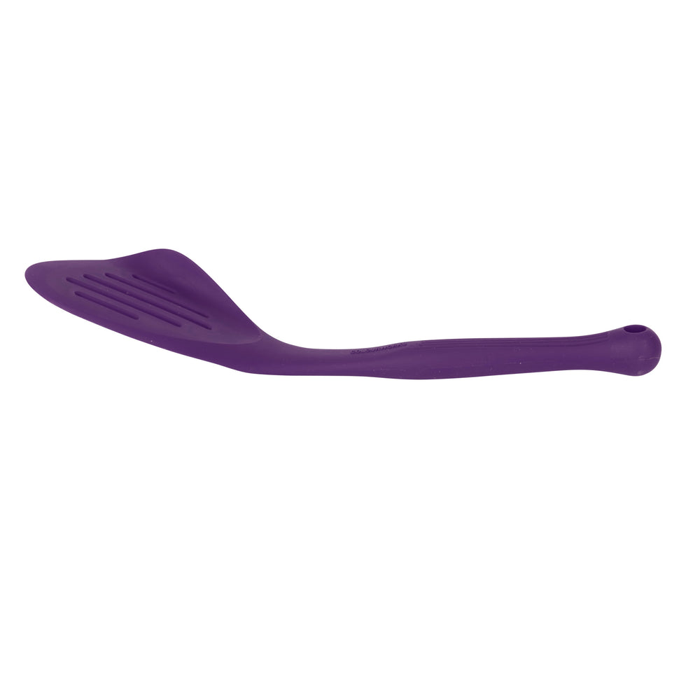 Colourworks Purple Silicone Fish Slice with Raised Edge, Slotted Desig ...