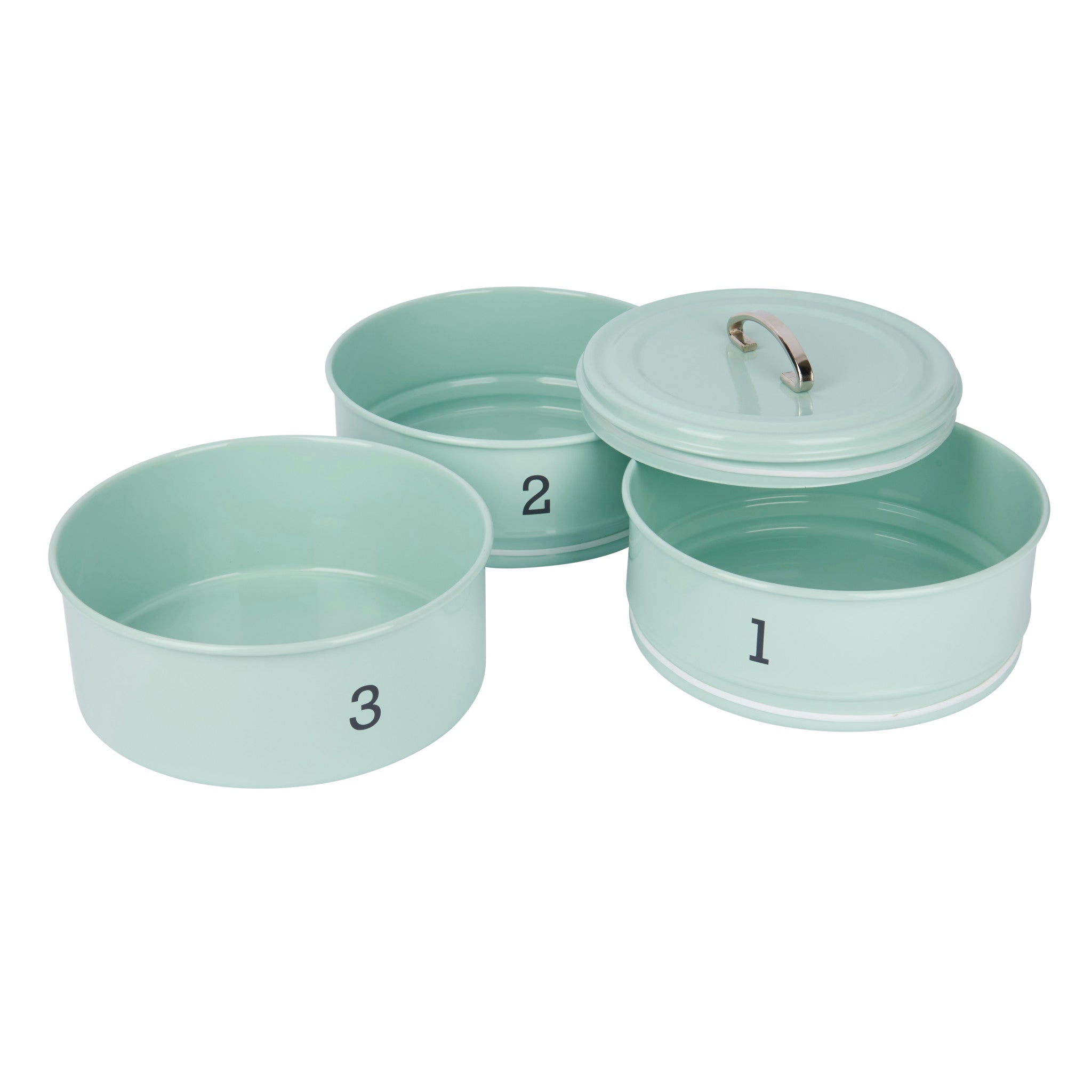 Living Nostalgia Vintage Blue Three Tier Cake Tin Set – CookServeEnjoy
