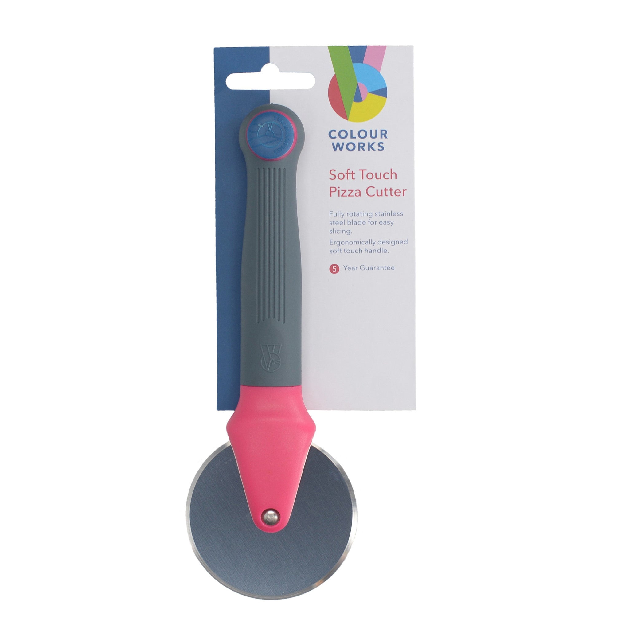 Colourworks Brights Pink Pizza Cutter – CookServeEnjoy