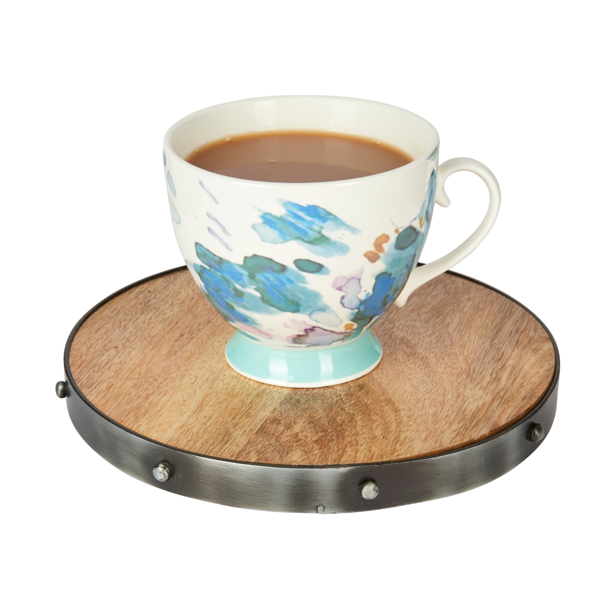 Set of 4 KitchenCraft China Painted Floral Footed Mugs – CookServeEnjoy