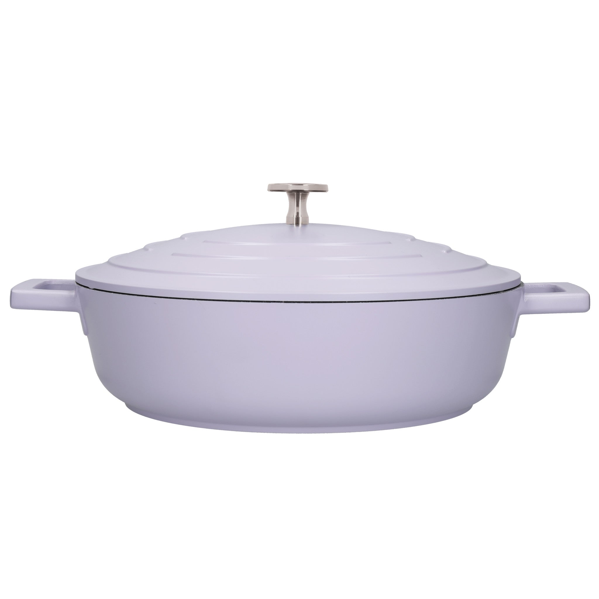 3pc Cookware Set of Lavender Non-Stick Cast Aluminium Casserole Dishes ...