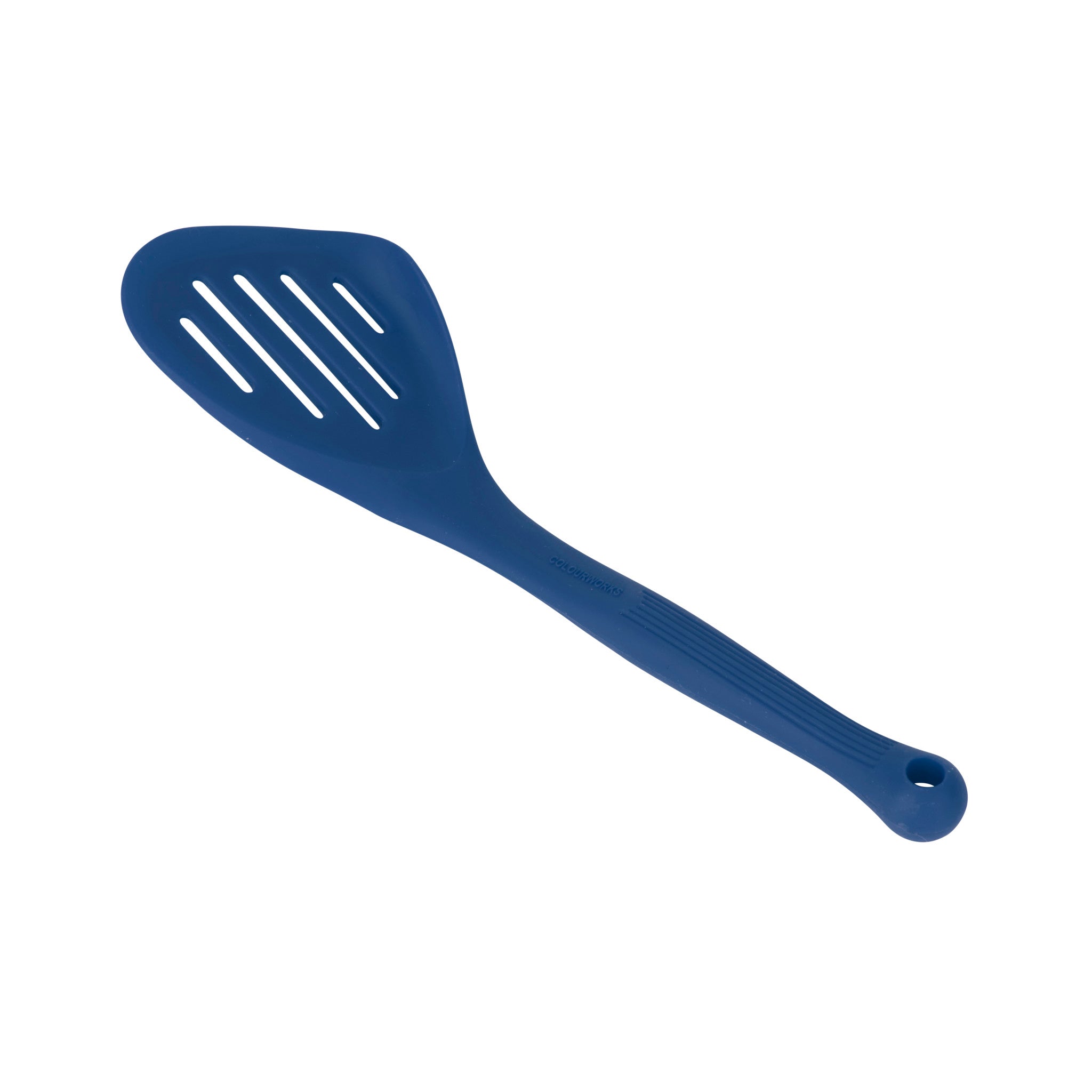 Colourworks Blue Silicone Fish Slice with Raised Edge, Slotted Design ...