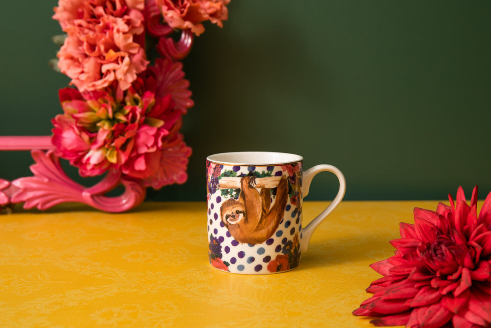 Mikasa Wild at Heart Sloth Print Porcelain Mug, 280ml – CookServeEnjoy