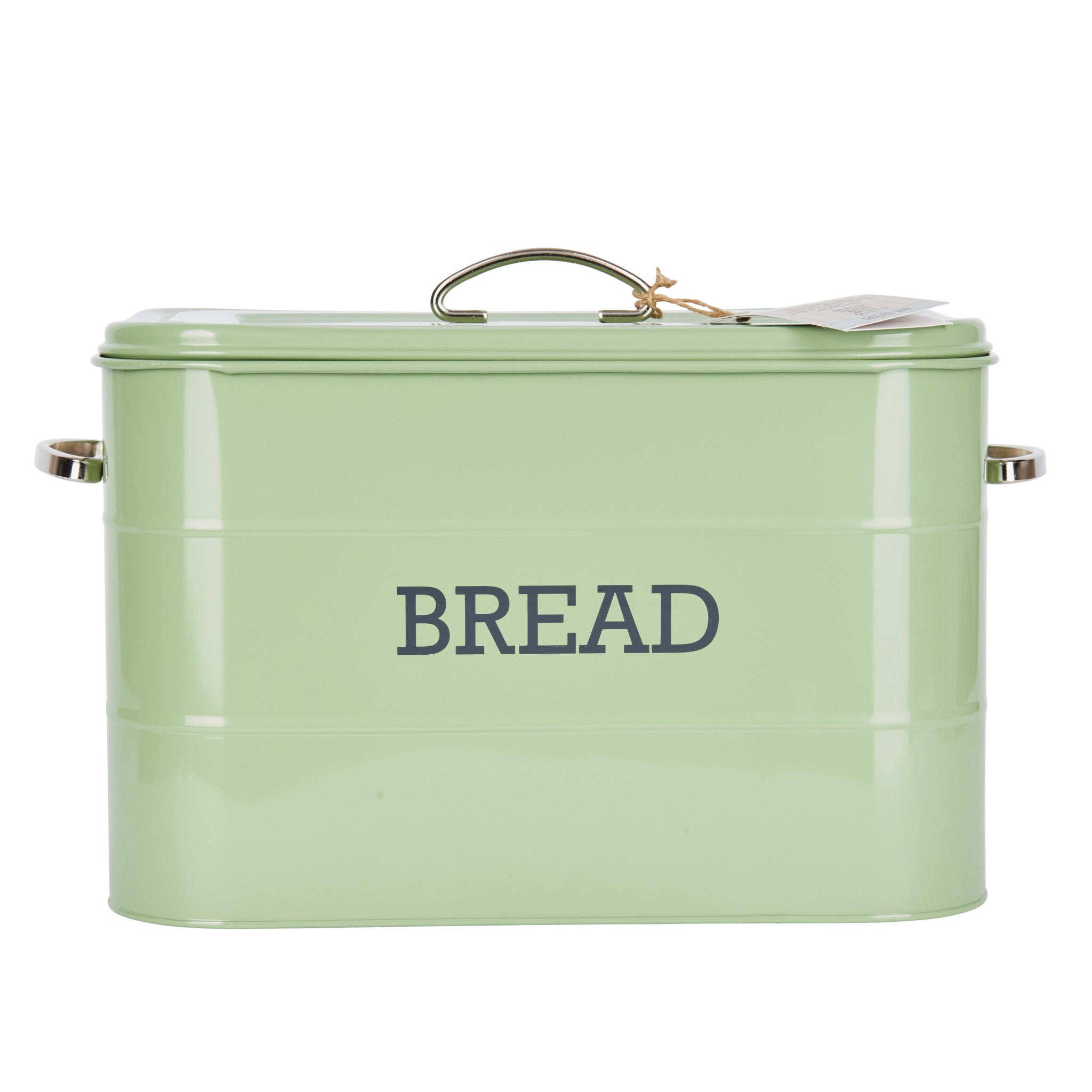 Living Nostalgia Large Metal Bread Bin - English Sage Green ...