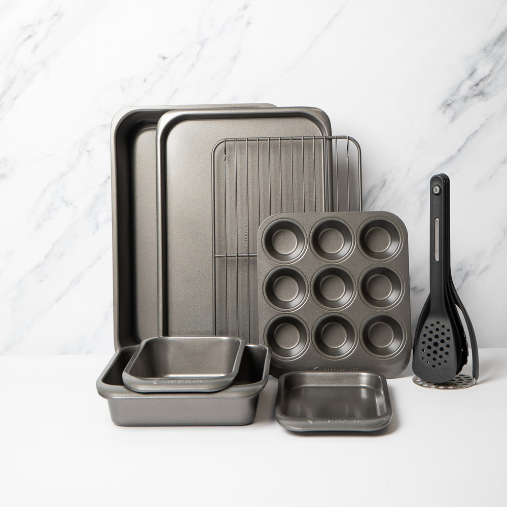 MasterClass Set of GIft-Boxed Smart Space Stacking Non-Stick Bakeware ...