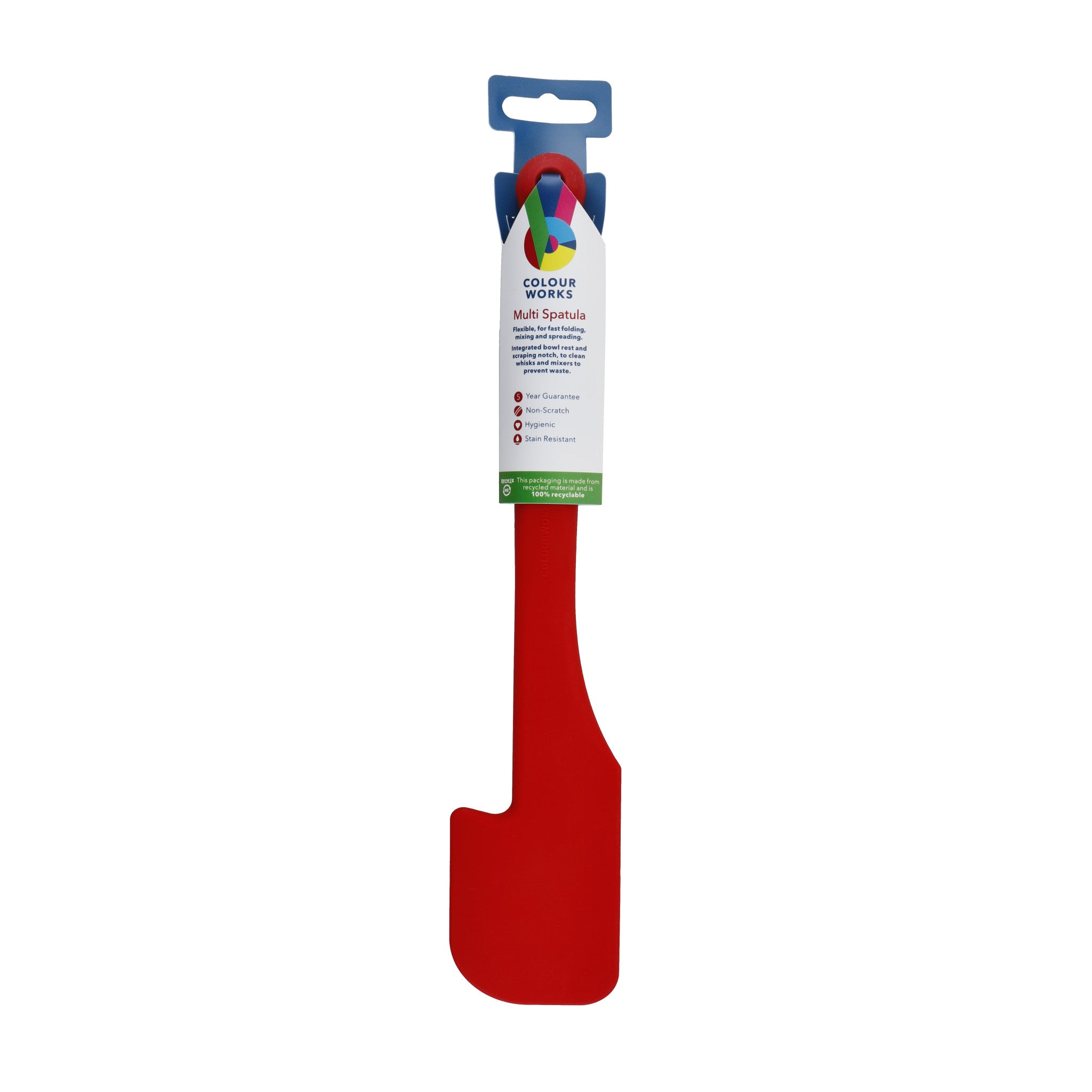 Colourworks Red Silicone Spatula with Bowl Rest – CookServeEnjoy
