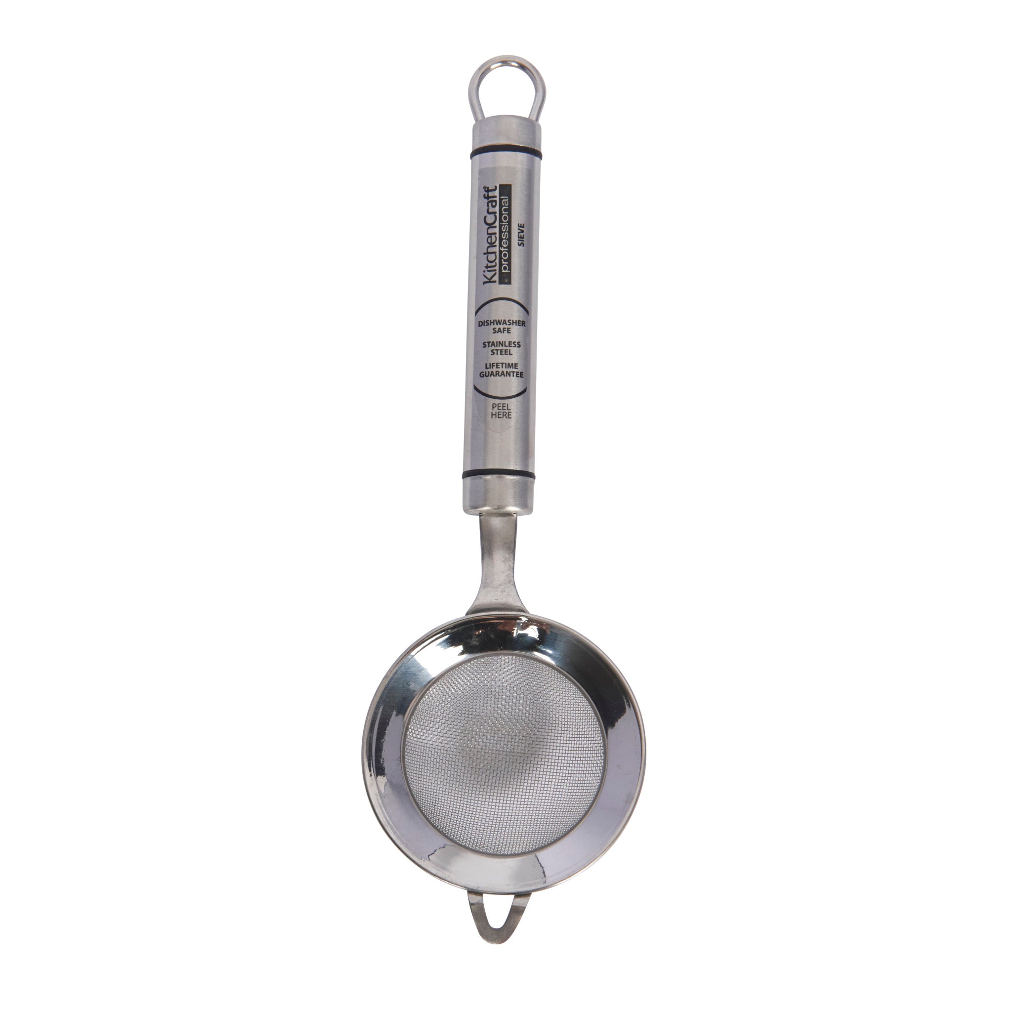 KitchenCraft Oval Handled Professional Stainless Steel 7cm Sieve ...