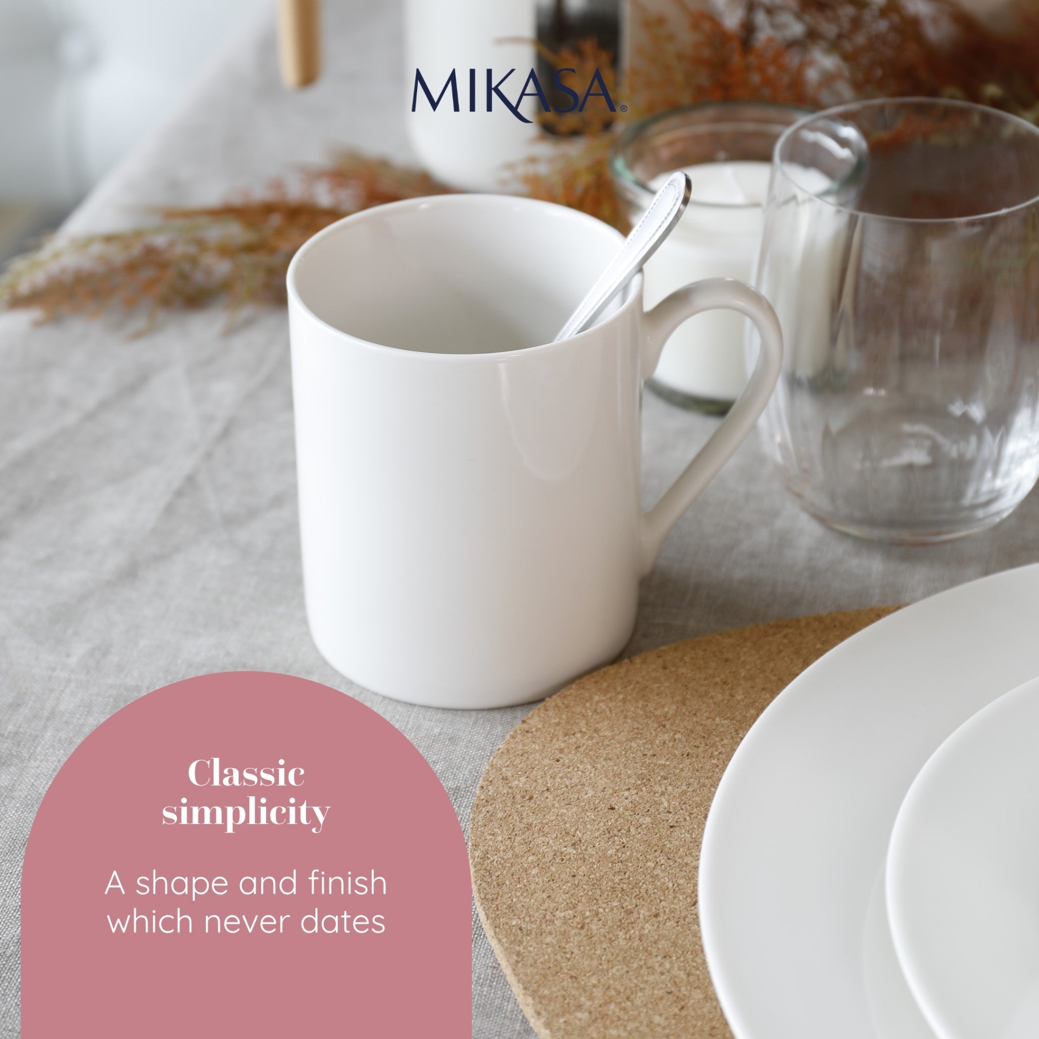 Mikasa Egret China Mugs, Set of 4, 380ml, White – CookServeEnjoy