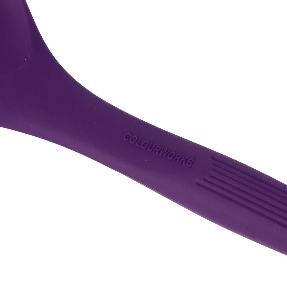 Colourworks Purple Silicone Fish Slice with Raised Edge, Slotted Desig ...