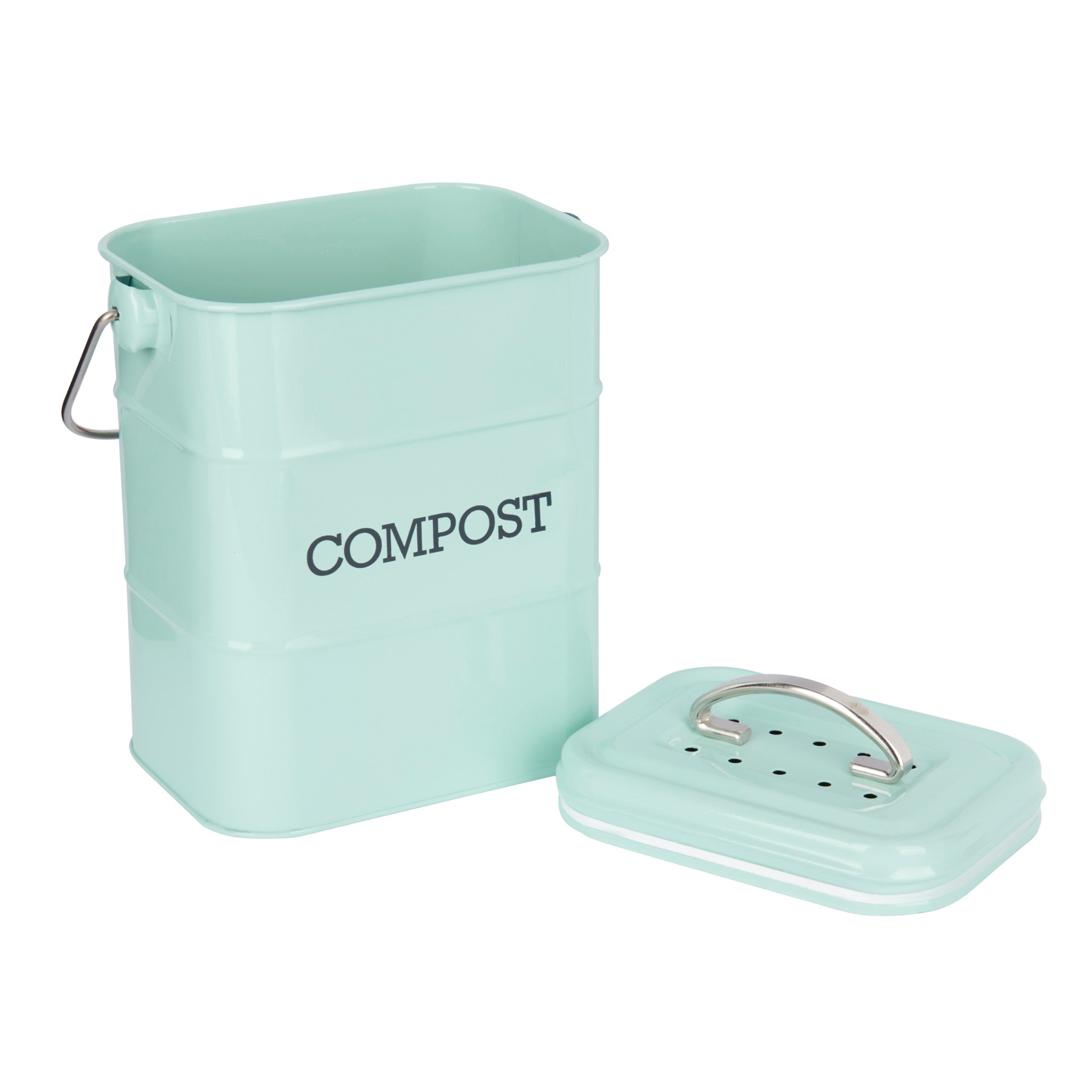 Living Nostalgia Vintage Blue Compost Bin – CookServeEnjoy