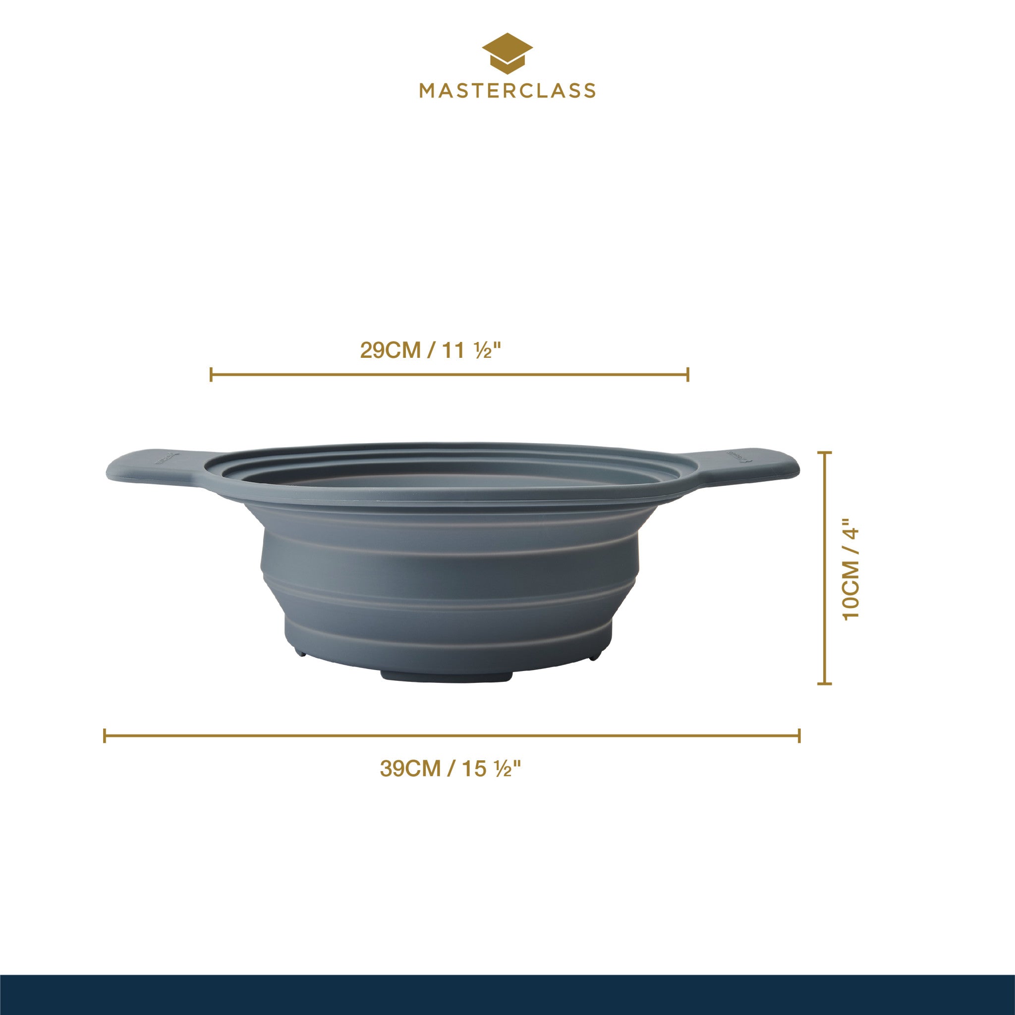 MasterClass Silicone Steam & Strain Colander – CookServeEnjoy