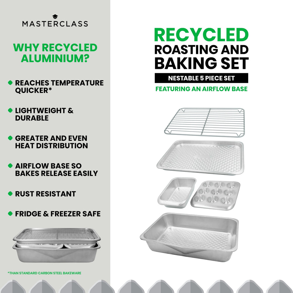 MasterClass Recycled Aluminum 5pc Stacking Baking Set – CookServeEnjoy