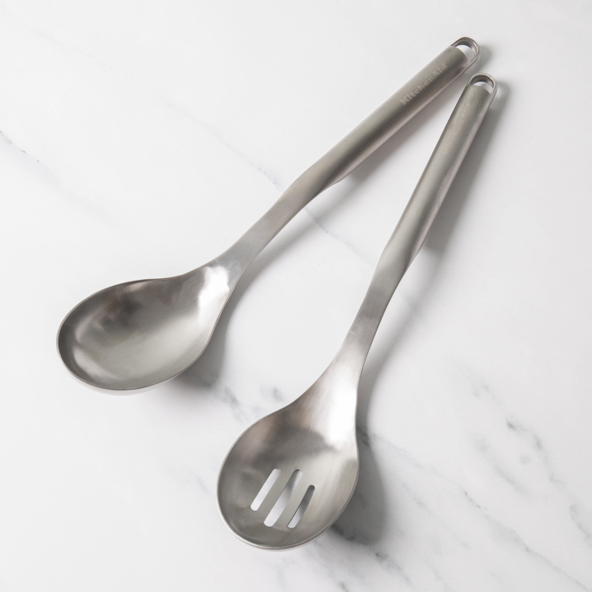 2pc Premium Stainless Steel Untensil Set with Slotted Spoon and Cookin ...