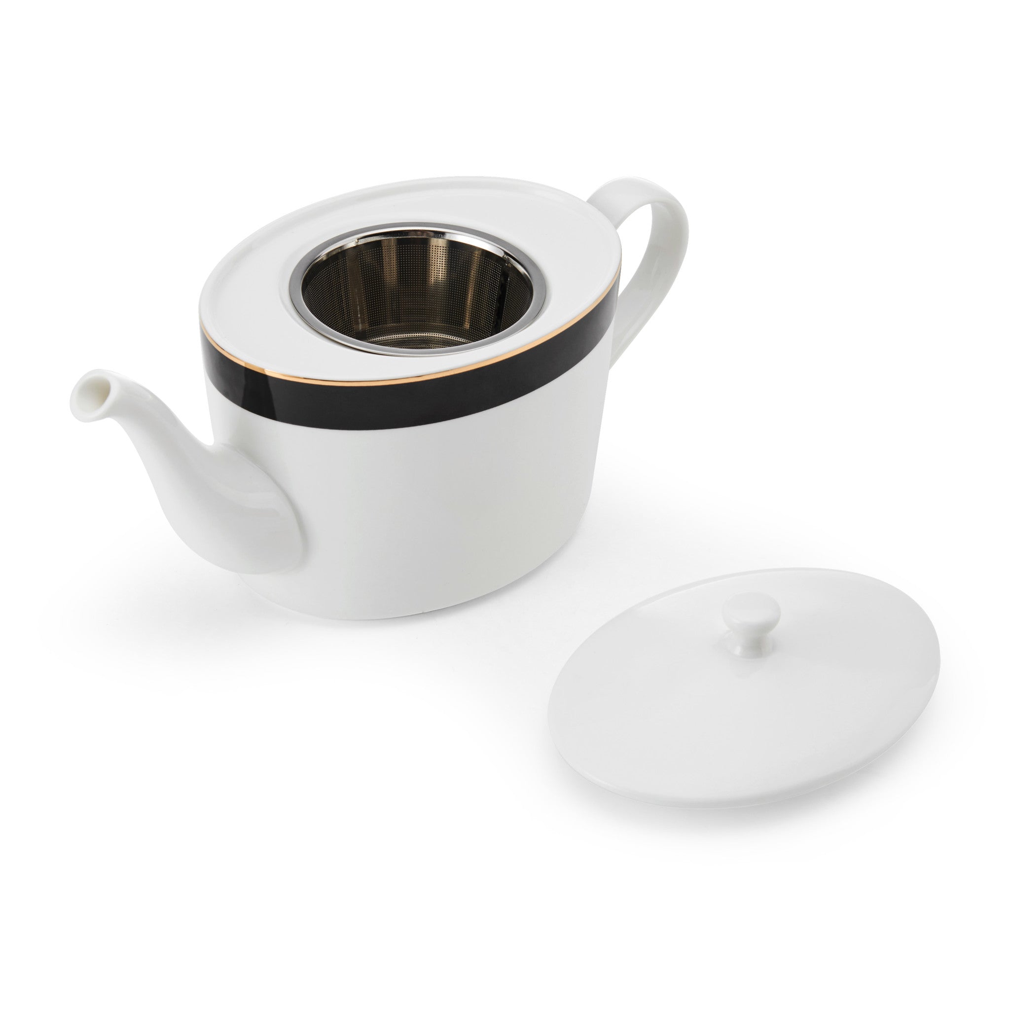 Mikasa Luxe Deco 4-Cup China Teapot, 1.1L, White – CookServeEnjoy