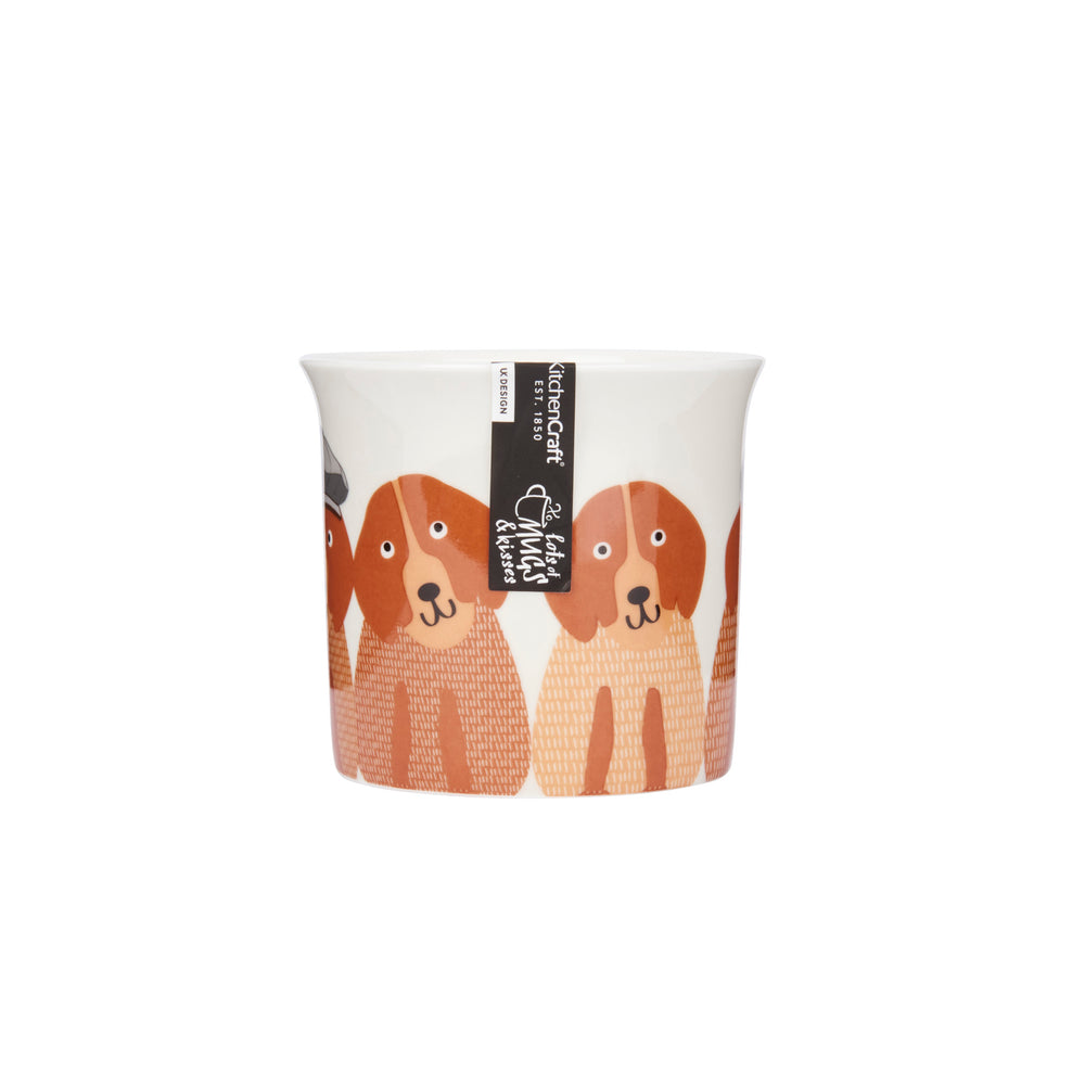 Set of 4 KitchenCraft Fluted China Dogs Mugs – CookServeEnjoy