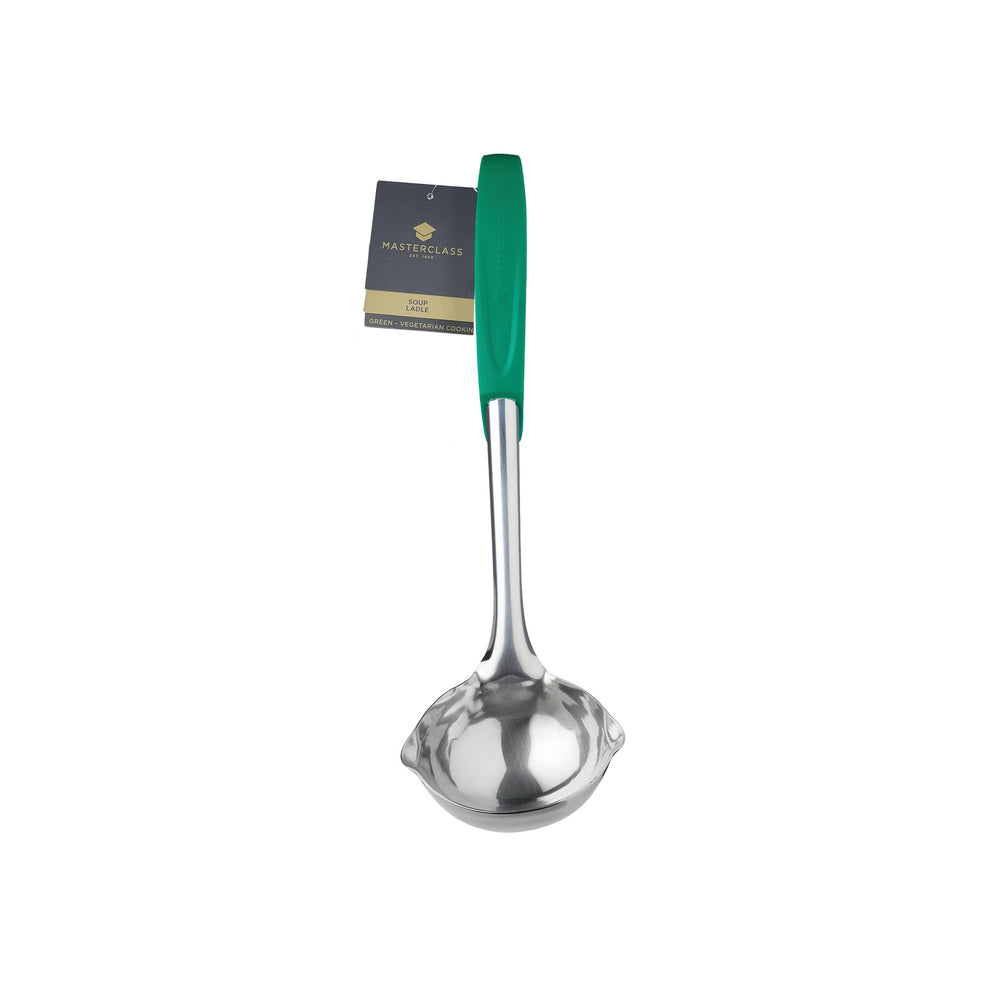 MasterClass Stainless Steel Colour-Coded Buffet Ladle - Green ...