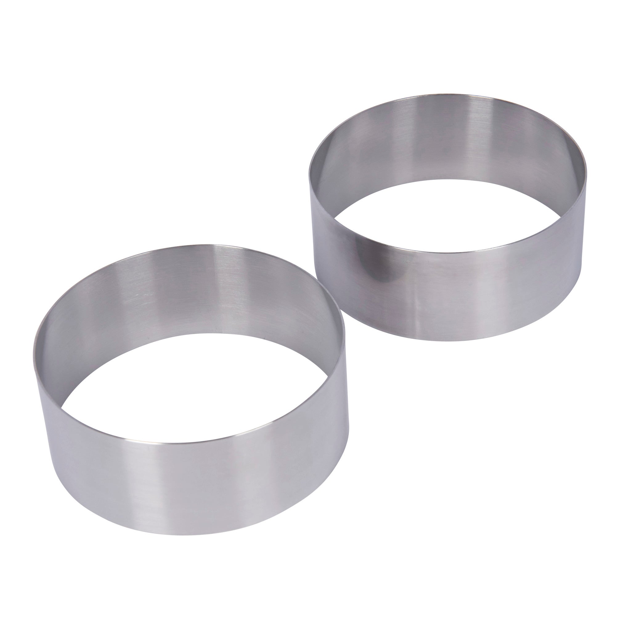 KitchenCraft Set of Two Stainless Steel Large Cooking Rings ...