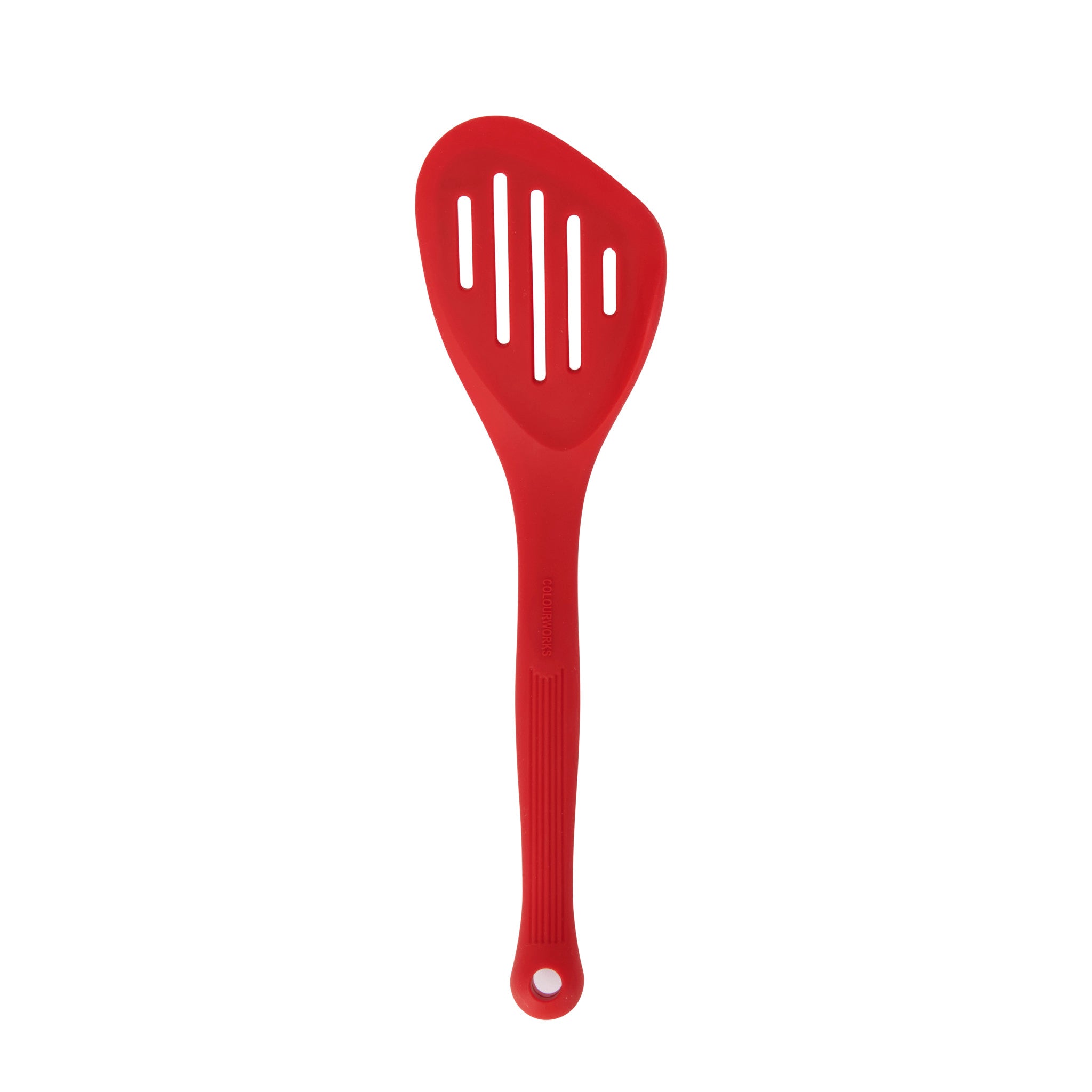 Colourworks Red Silicone Fish Slice with Raised Edge, Slotted Design ...