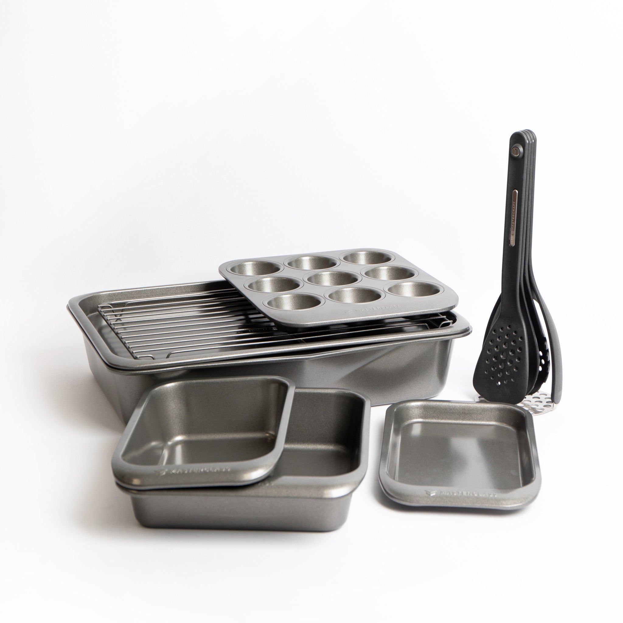 MasterClass Set of GIft-Boxed Smart Space Stacking Non-Stick Bakeware ...