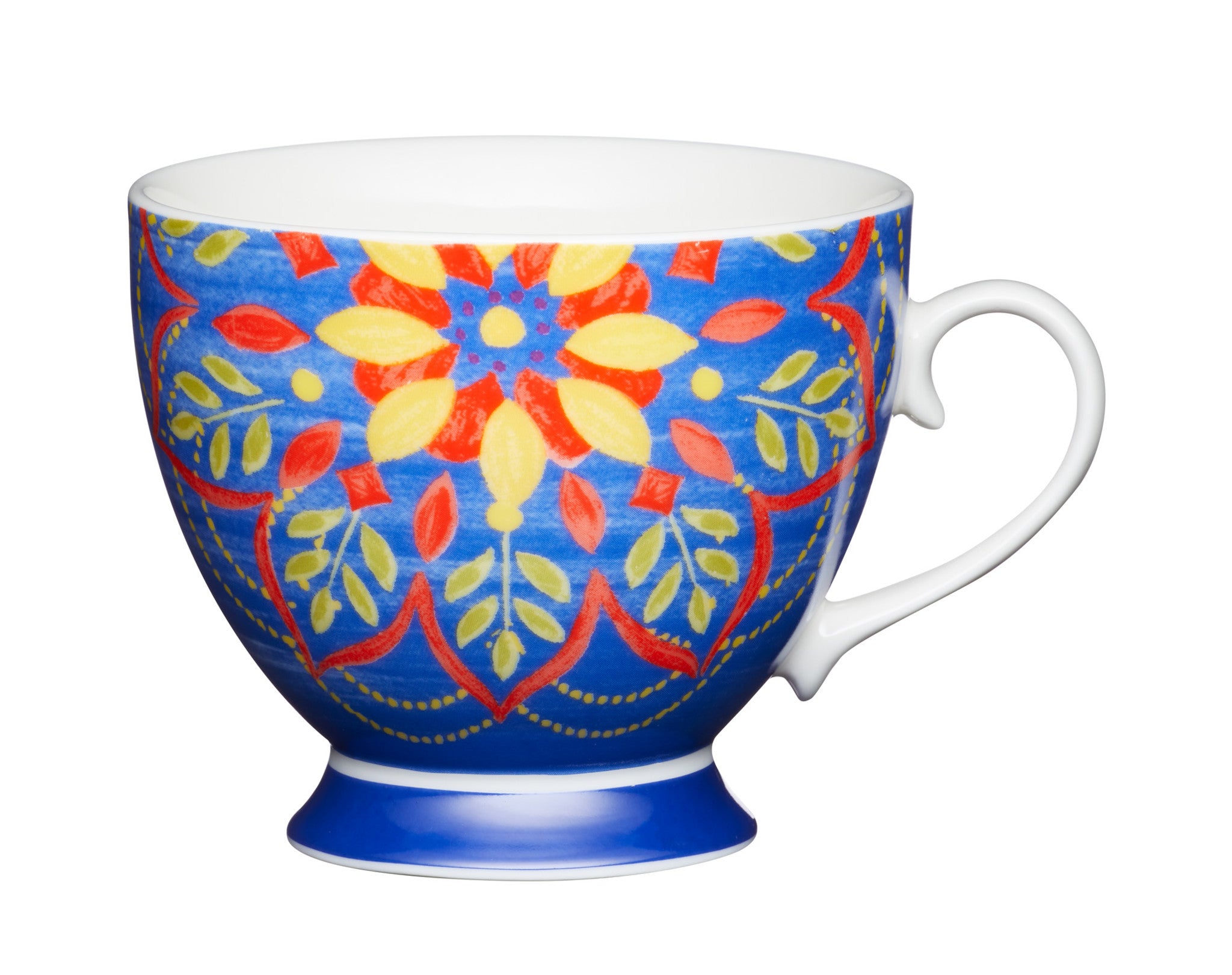 KitchenCraft China Moroccan Blue Footed Mug – CookServeEnjoy